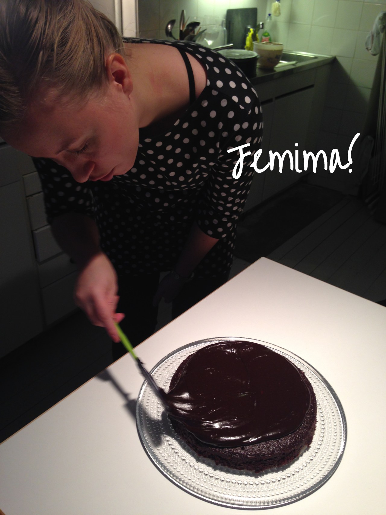 Chocolate Fudge Cake with Coconut Cream Ganache – Getting Chocolatey ...