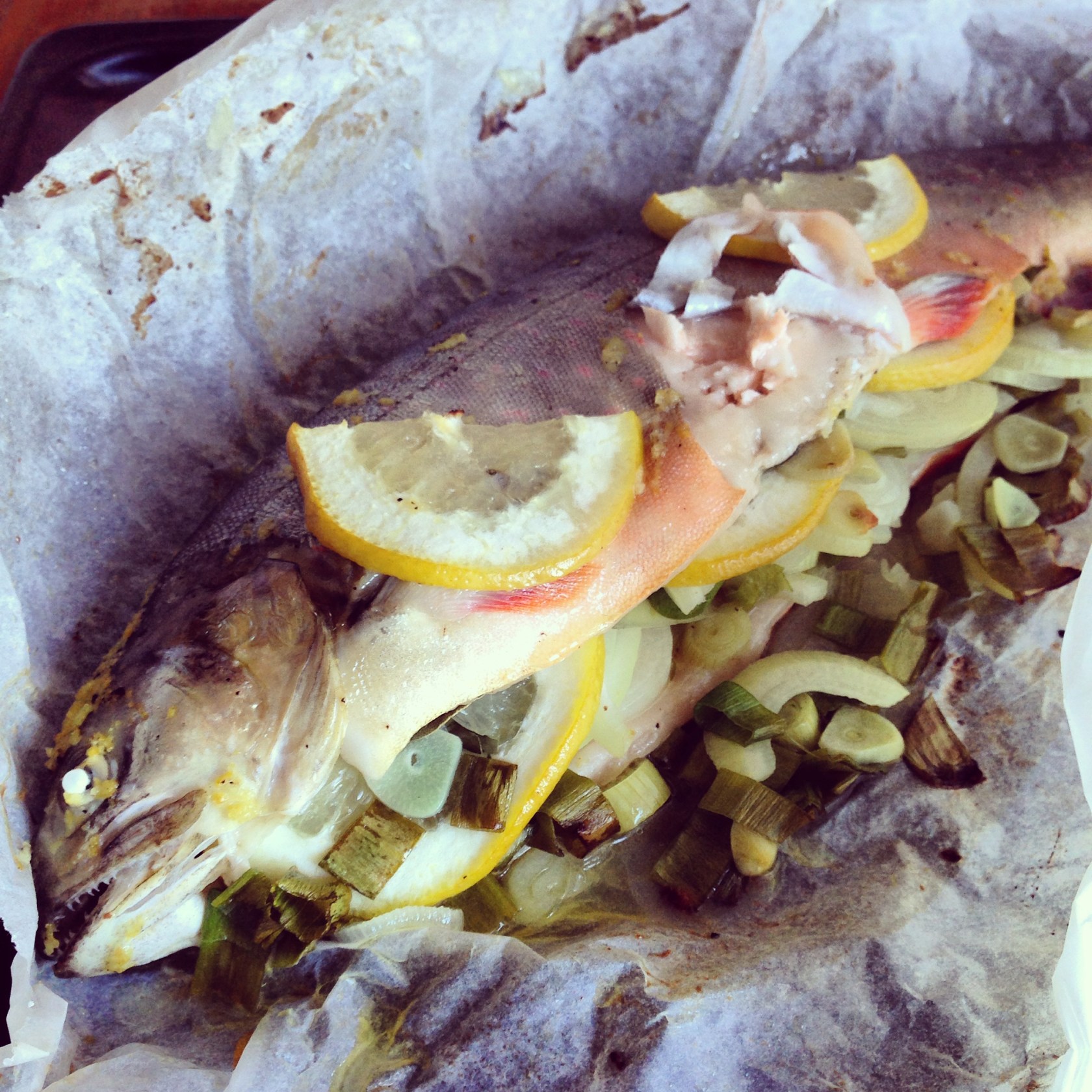 Oven Baked Arctic Char with Lemon Sauce | My Dear Kitchen in Helsinki