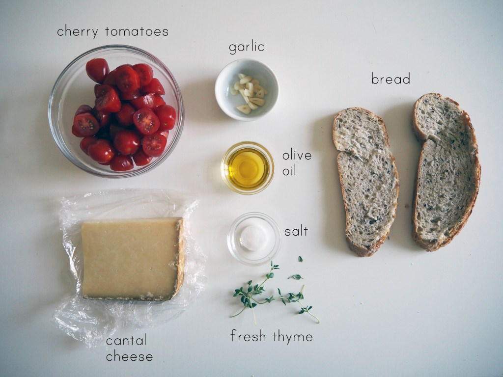 Roasted Garlicky Tomato And Cantal Tartine – Easy Nam, Anyone? | My ...