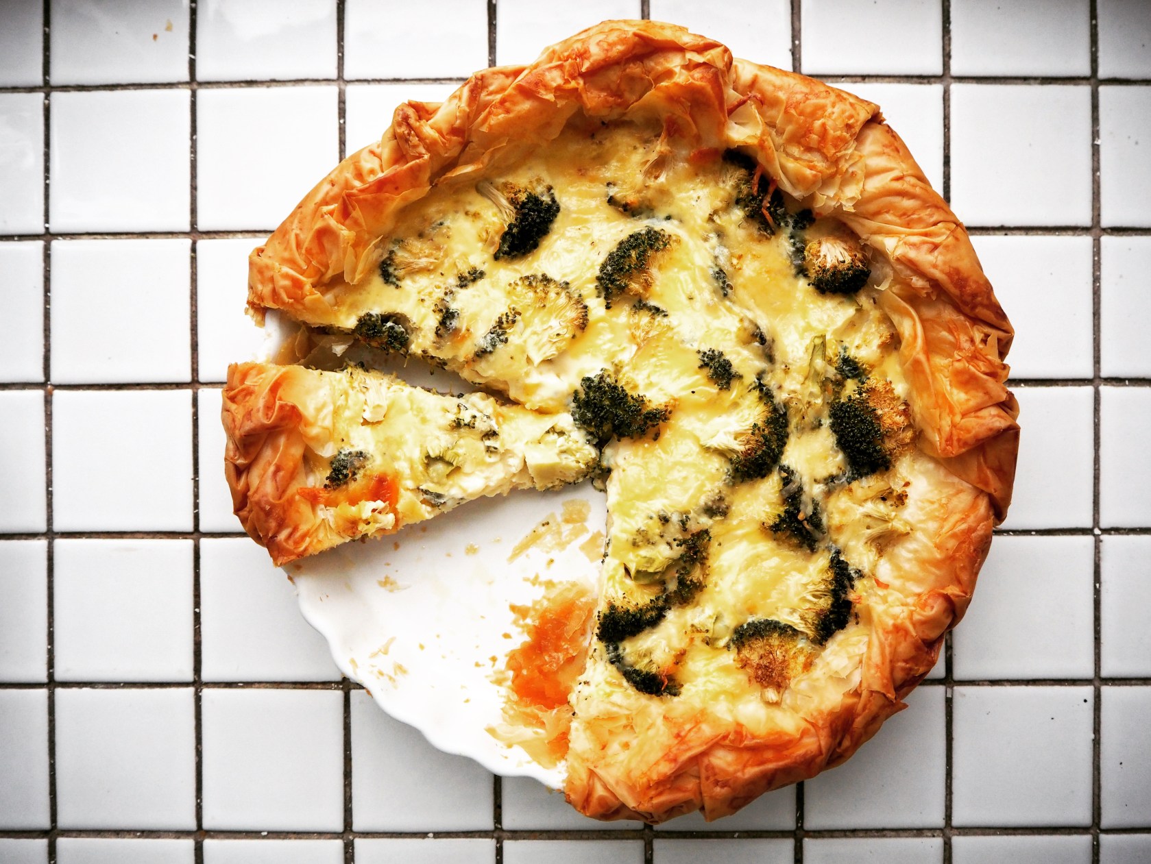 Broccoli Pie With Phyllo Crust – Crispy And Delicious | My Dear Kitchen ...