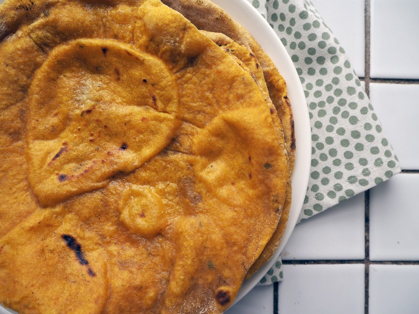 Spiced Flatbread With Turmeric And Herbs – And It’s Yellow! | My Dear ...