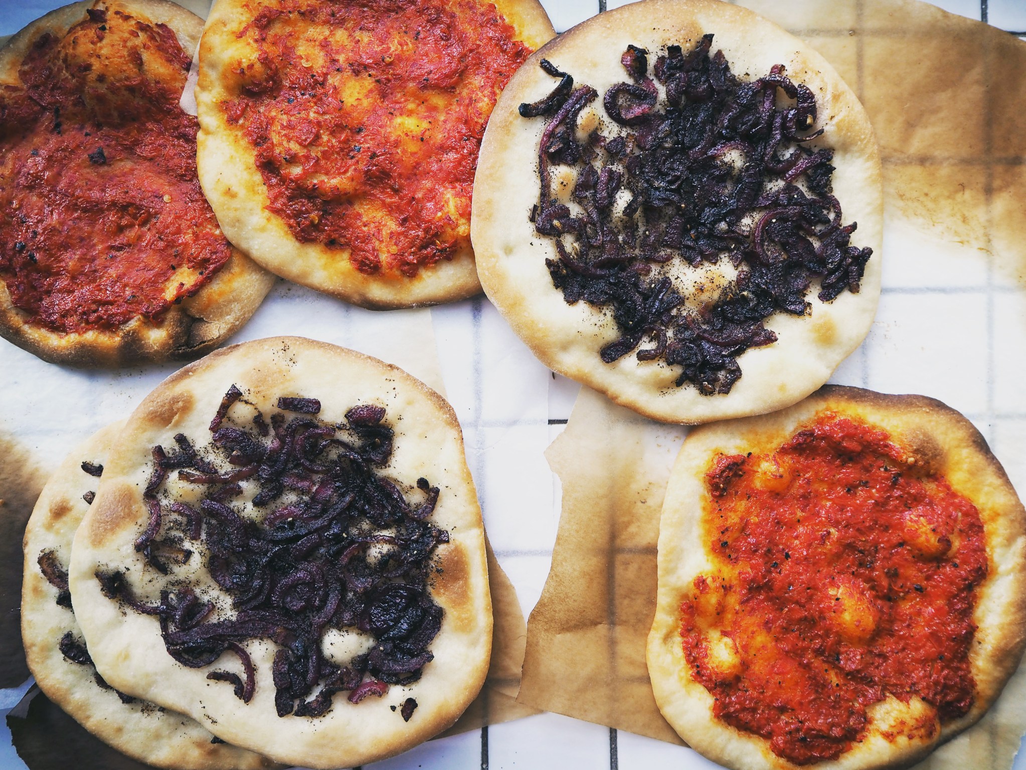 Vegan Monday: Flatbread With Two Different Toppings | My Dear Kitchen ...