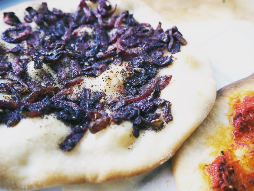 Vegan Monday: Flatbread With Two Different Toppings | My Dear Kitchen ...